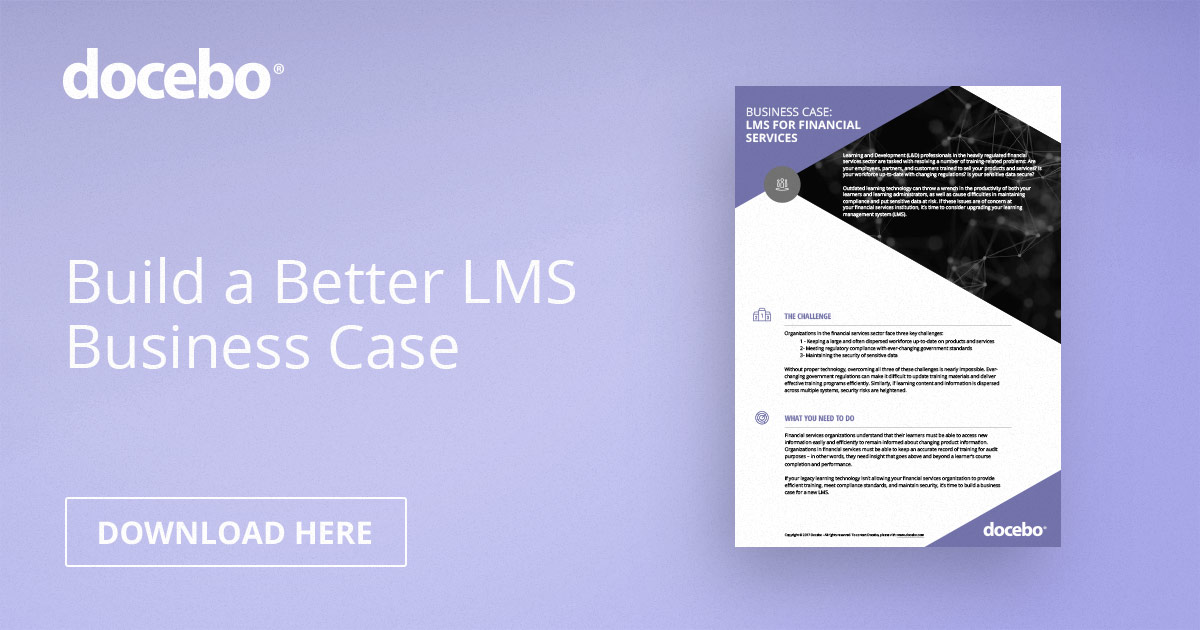 How to Build a Business Case for an LMS in Financial Services