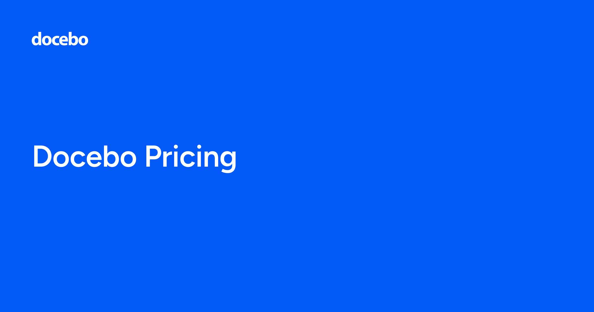 Explore Docebo LMS Pricing and Plans Guide